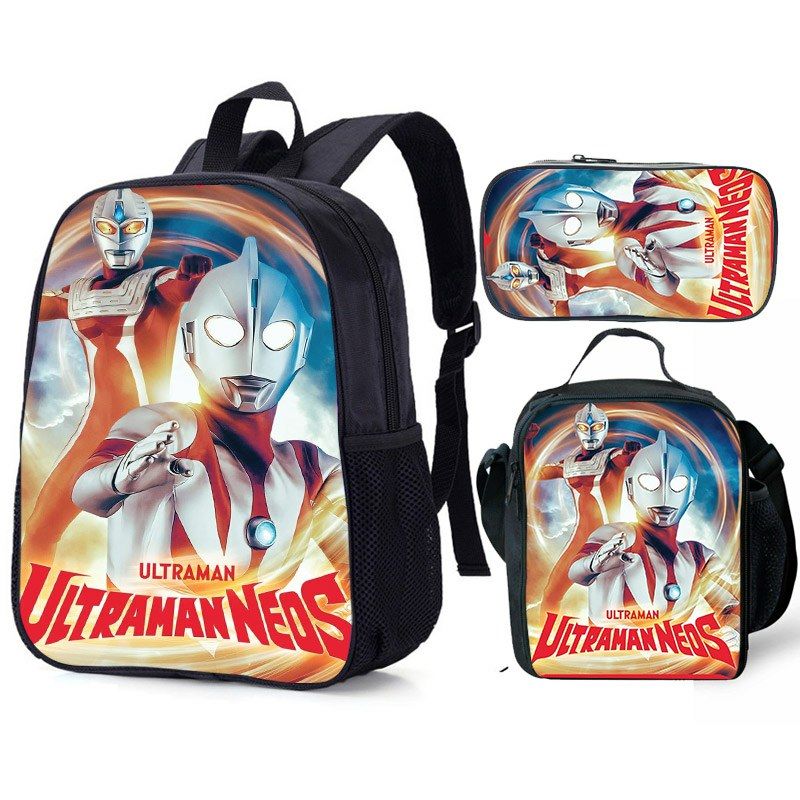 Ultraman Tiga Backpack/Lunch box Ultraman Boys Bookbag Gift