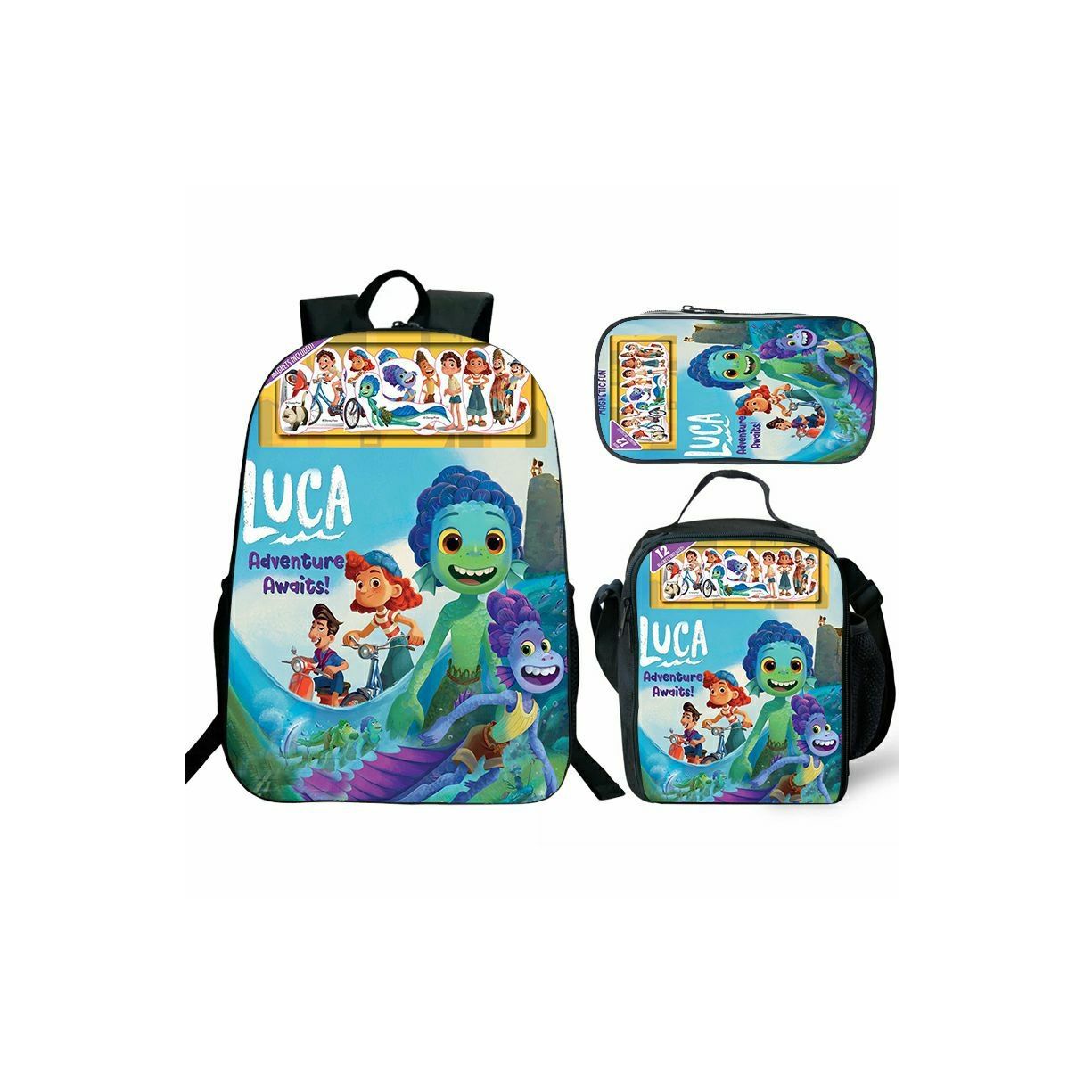 Luca backpack for boys Lunch box School Bag