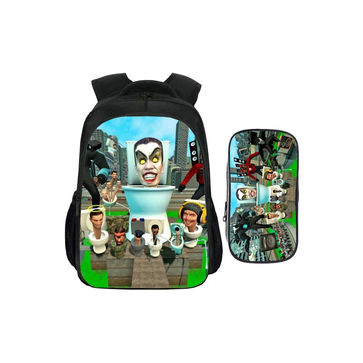 NEW Skibidi toilet Backpack and Lunch bag Skibidi toilet Bookbag for ...