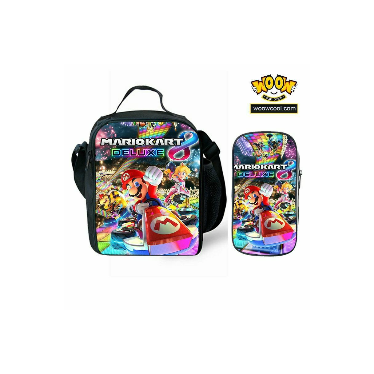 NEW Super Mario Lunch Box Waterproof Insulated Lunch Bag Portable Lunch box