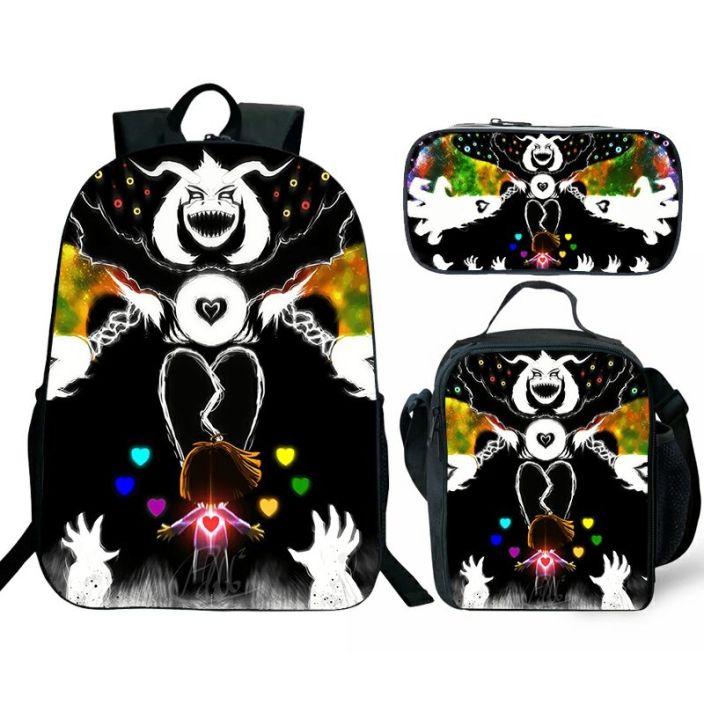Undertale backpack kids boys school Lunch box School Bag