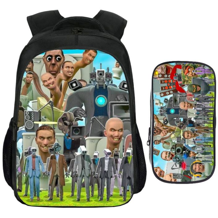 NEW Skibidi toilet Backpack and Lunch bag Skibidi toilet Bookbag for ...