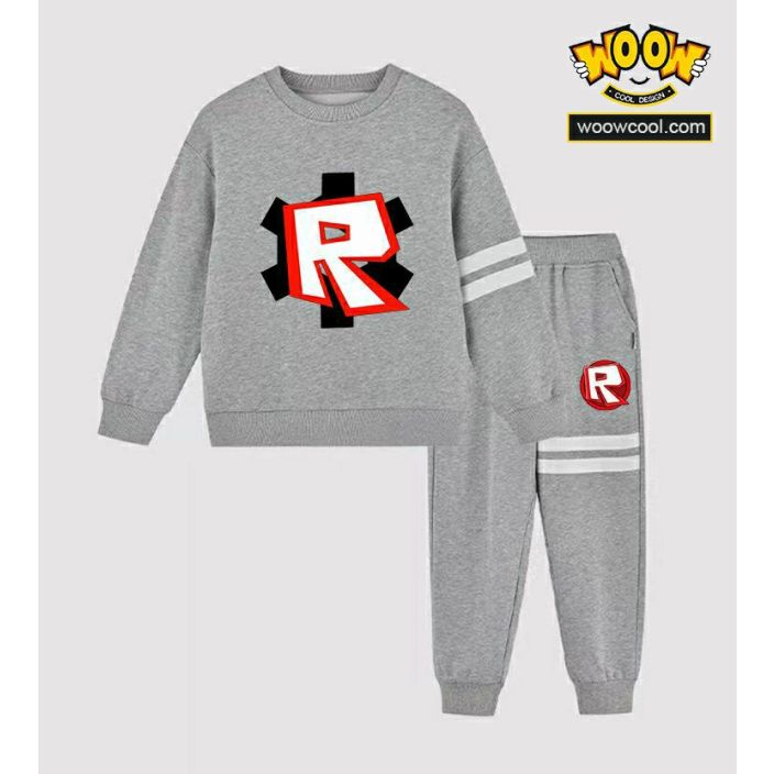 Roblox LOGO kids sweat suits 2 piece sweatpants and hoodies