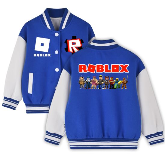 NEW Roblox Kids Varsity Jacket Girls Boys Baseball Jacket Bomber Coat ...
