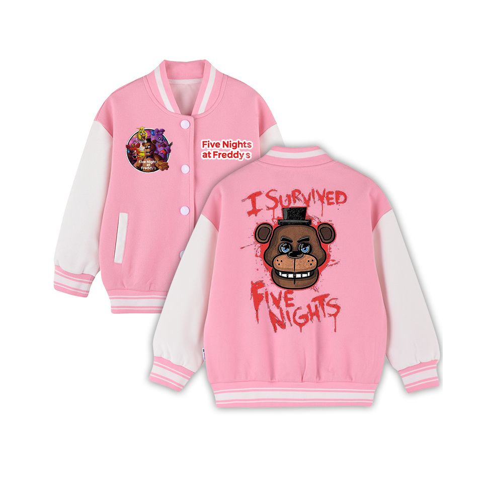 Five Nights at Freddy's Kids Varsity Jacket Girls Boys Baseball Jacket ...