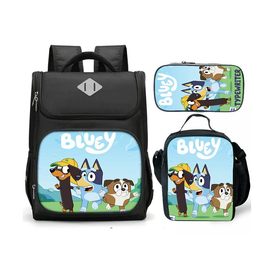 NEW BLUEY Backpack and Lunch bag BLUEY Bookbag for boy Back to School