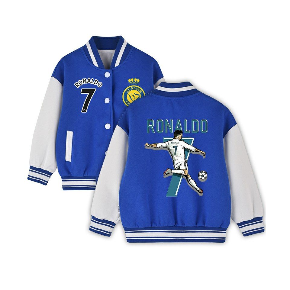 NEW Cristiano Ronaldo Varsity Jacket Girls Boys Baseball Jacket Bomber ...