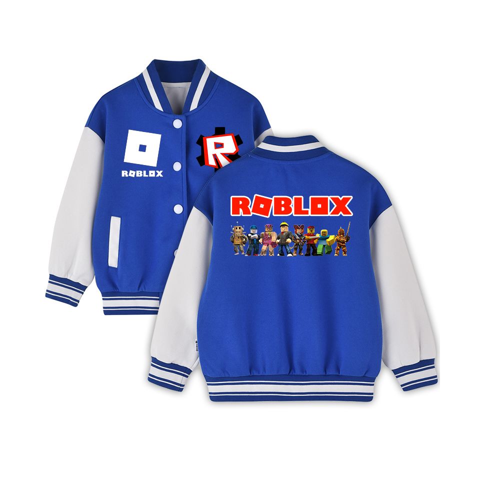 NEW Roblox Kids Varsity Jacket Girls Boys Baseball Jacket Bomber Coat ...