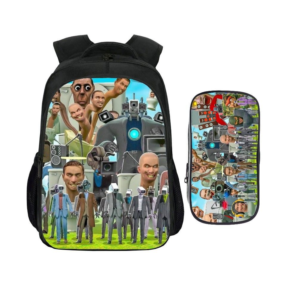 NEW Skibidi toilet Backpack and Lunch bag Skibidi toilet Bookbag for ...