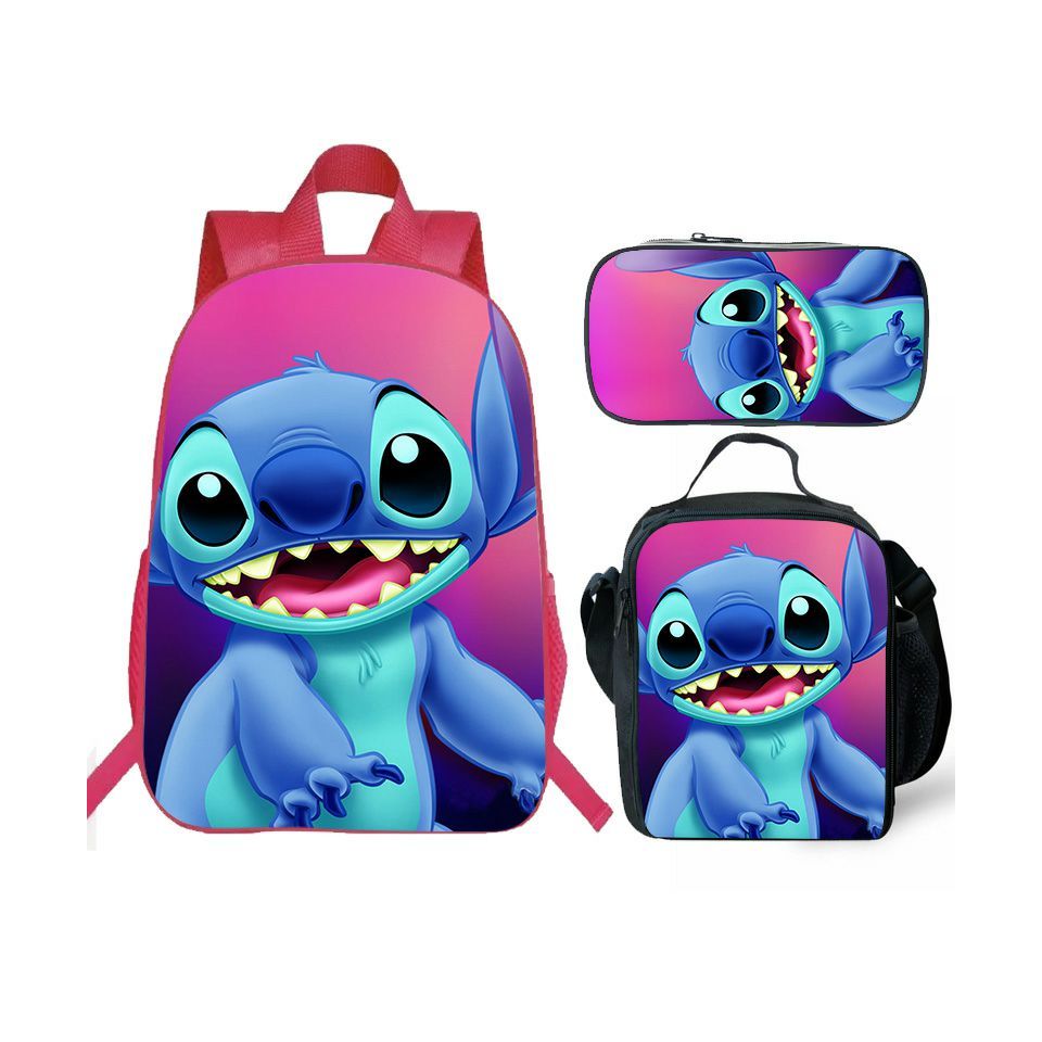 Stitch Bookbags 3D printed 16" waterproof backpack