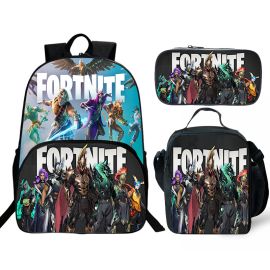 NEW Fortnite Backpack For School Waterproof Bookbag Lunchbox Boy Gifts ...